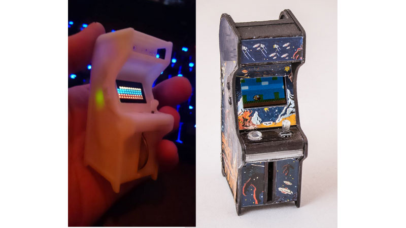 Worlds smallest Arcade Cabinet by TinyCircuits