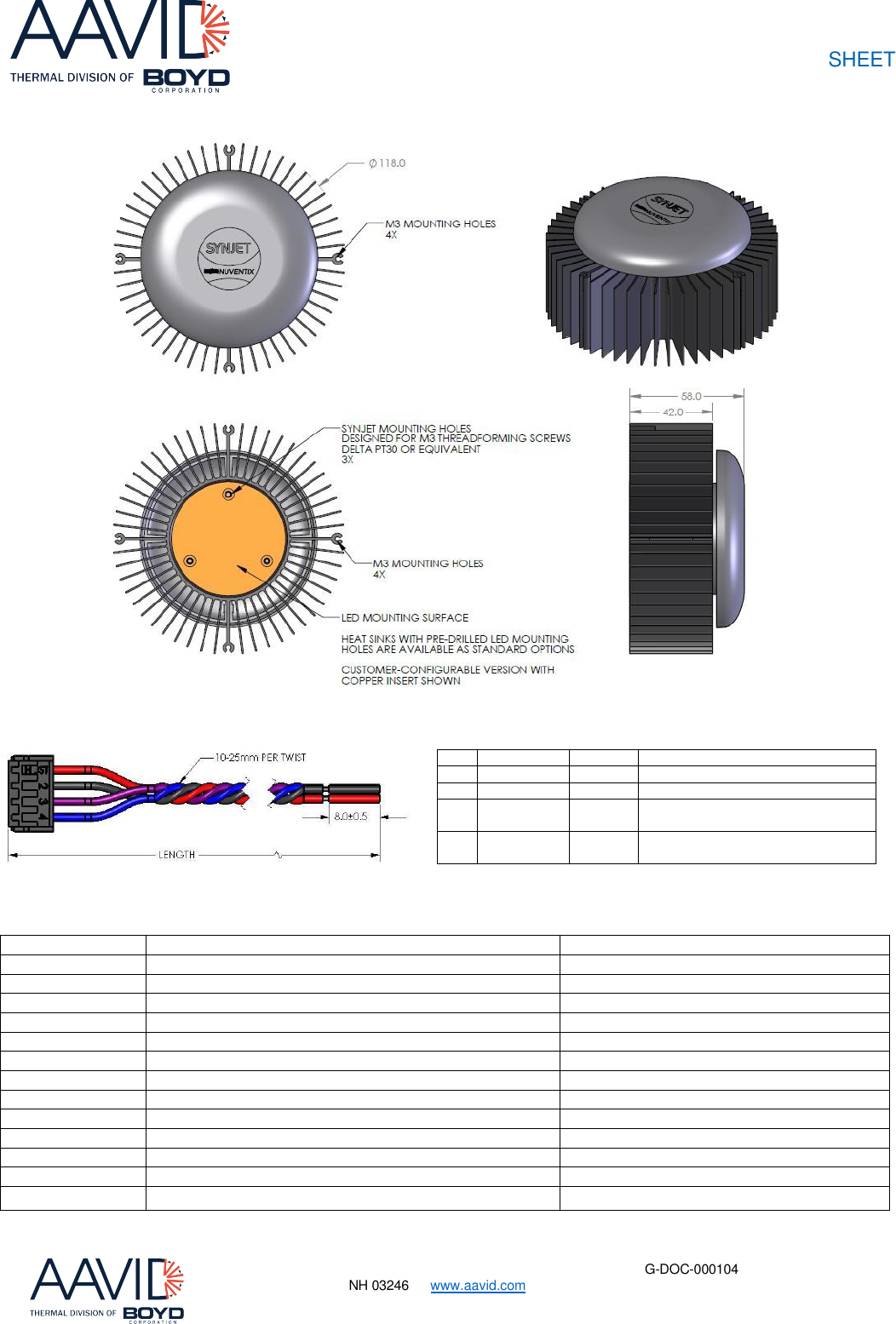 SynJet® Outdoor Spotlight Cooler 60W Datasheet by Aavid Thermalloy | Digi-Key Electronics