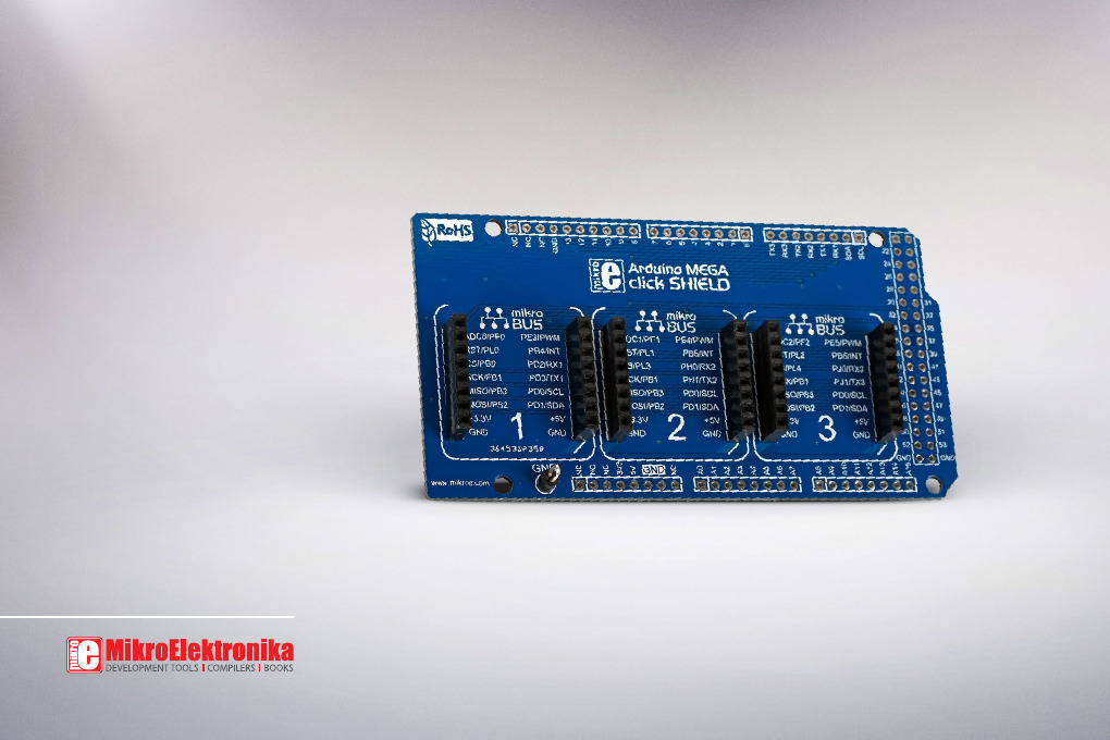 MikroElektronika의 Arduino MEGA Click Shield Manual 규격서 | DigiKey