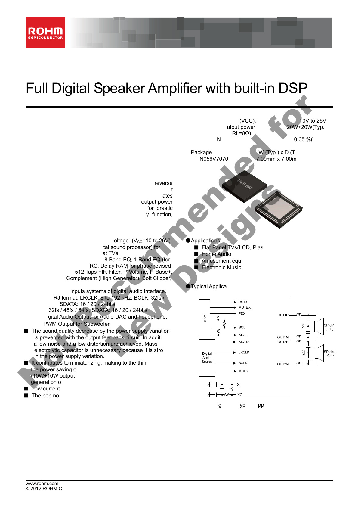 Rohm Semiconductor의 BM5449MWV 규격서 | DigiKey