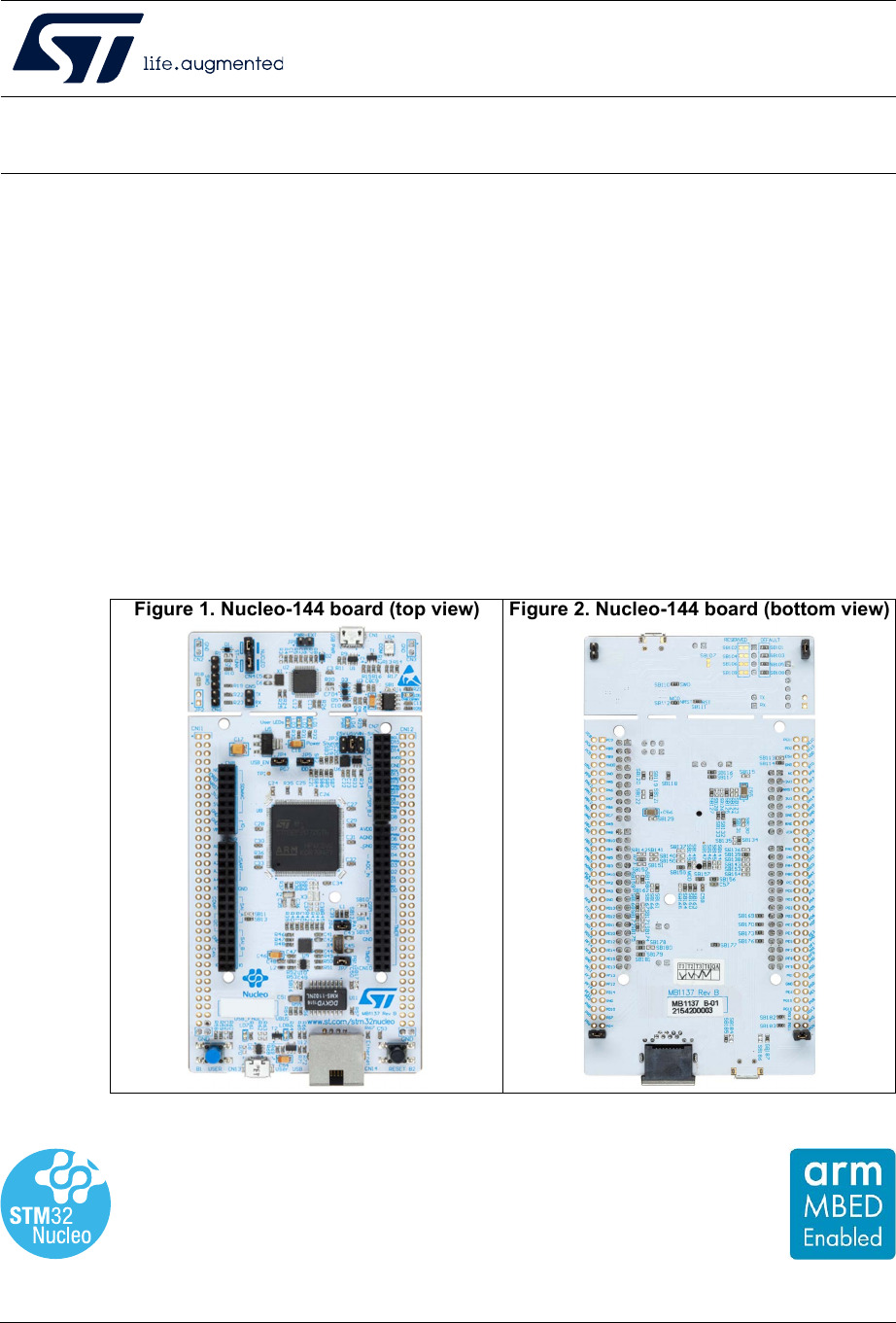 STMicroelectronics의 STM32 Nucleo-144 Board Manual 규격서 | DigiKey