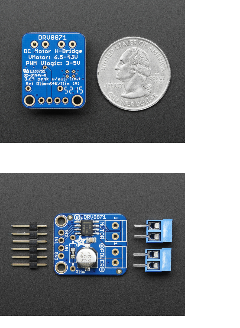 DRV8871 Brushed DC Motor Driver Breakout Datasheet by Adafruit ...