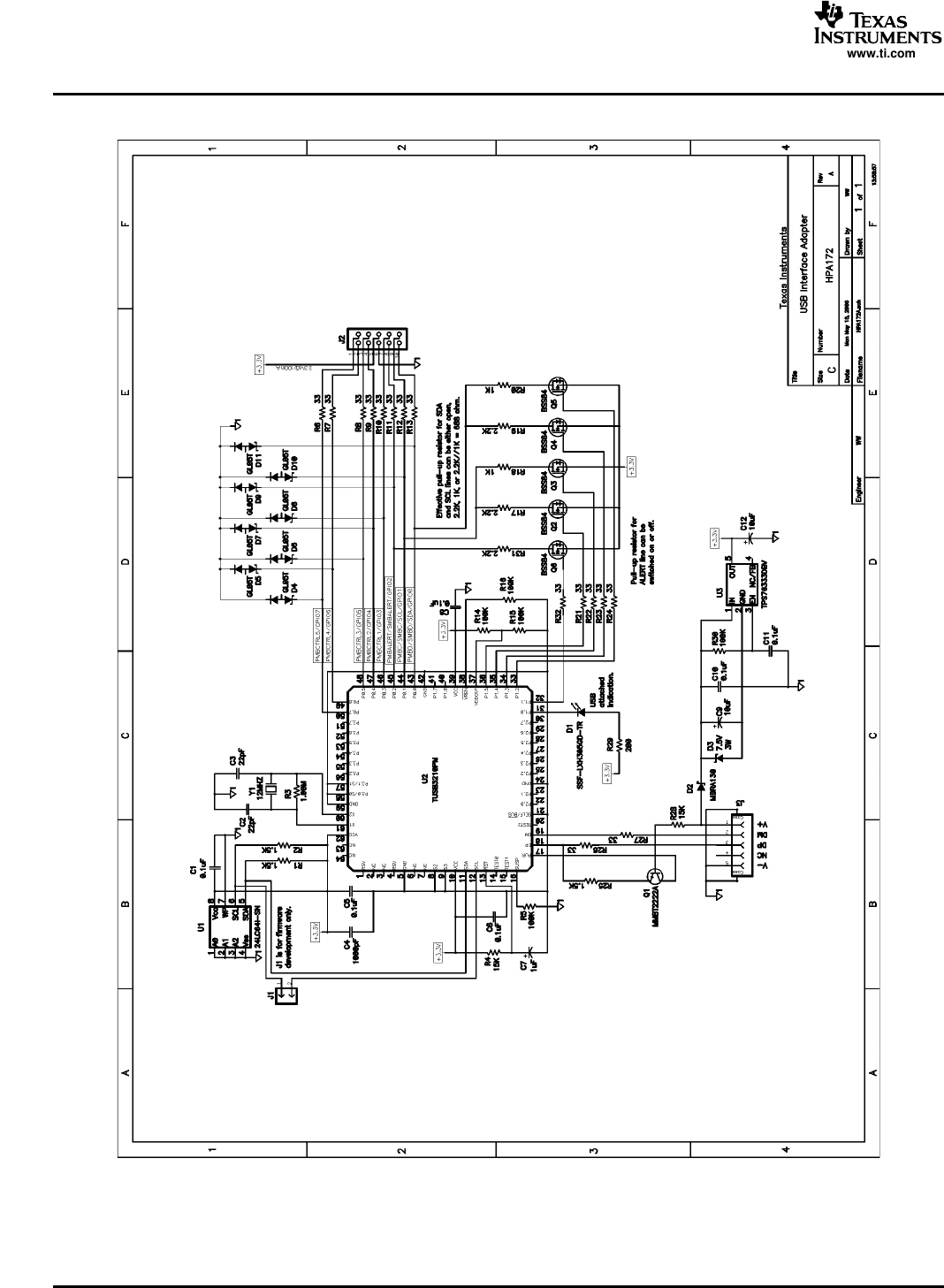 Texas Instruments의 USB Interface Adapter EVM Users Guide 규격서 | DigiKey